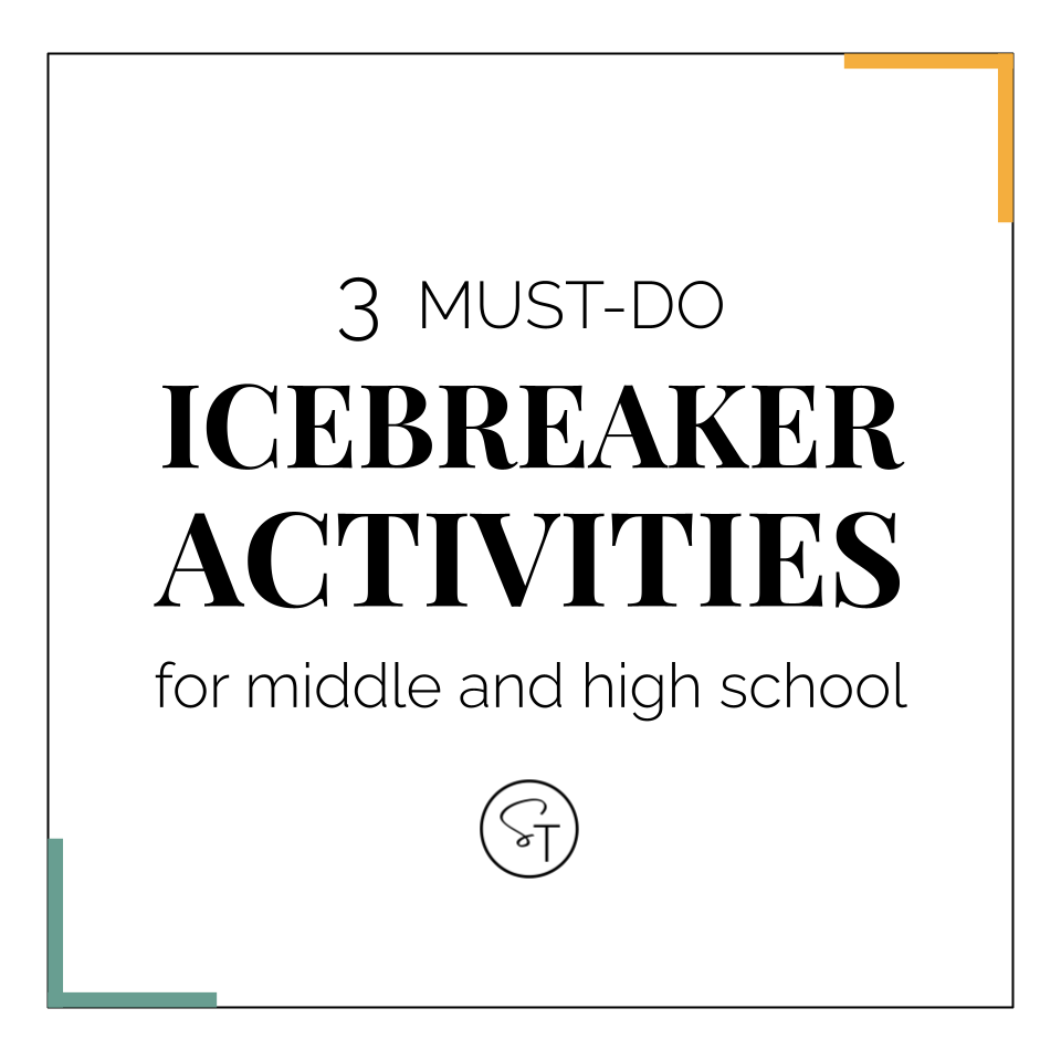 Middle And High School Icebreakers Learn Every Name On The First Day